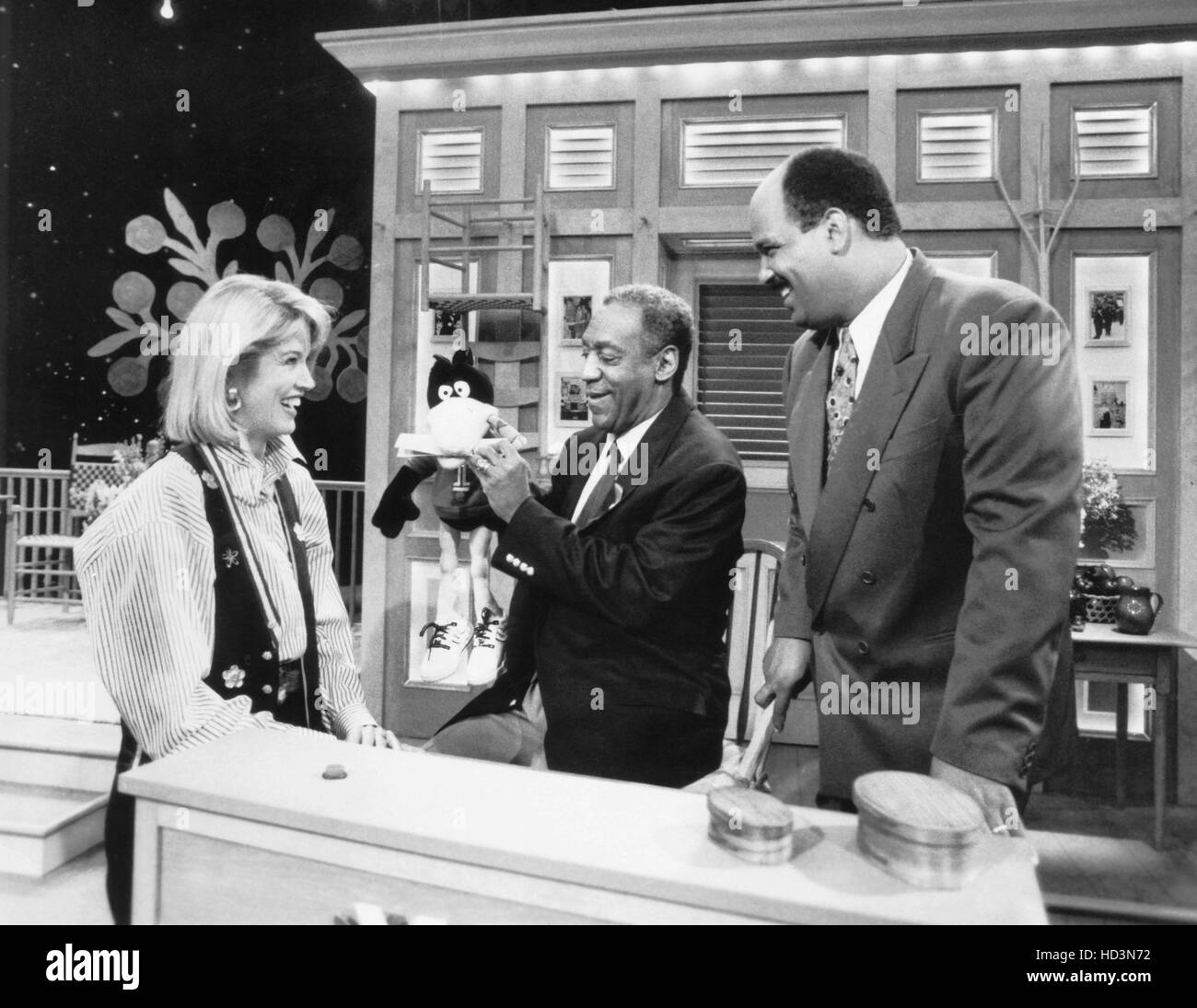 CBS THIS MORNING, from left: Paula Zahn, Bill Cosby, Mark McEwen, 1987 ...
