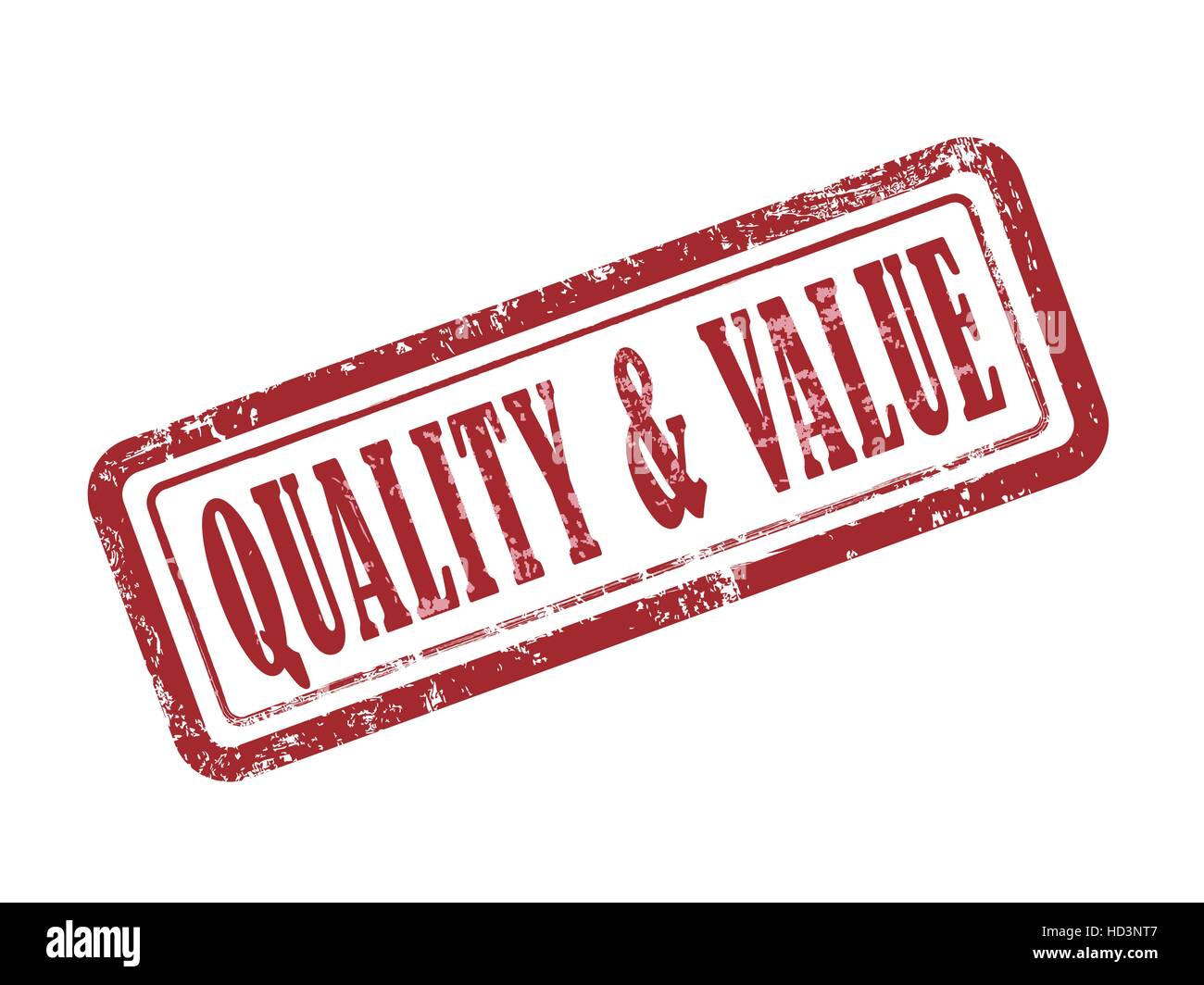 stamp quality and value in red over white background Stock Vector Image ...