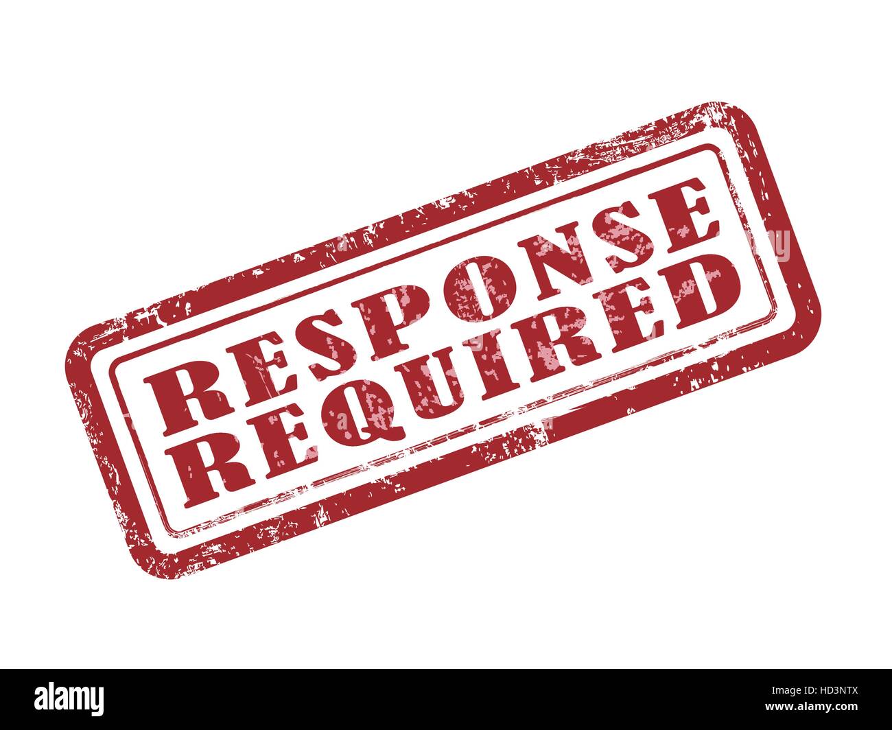 stamp response required in red over white background Stock Vector Image ...