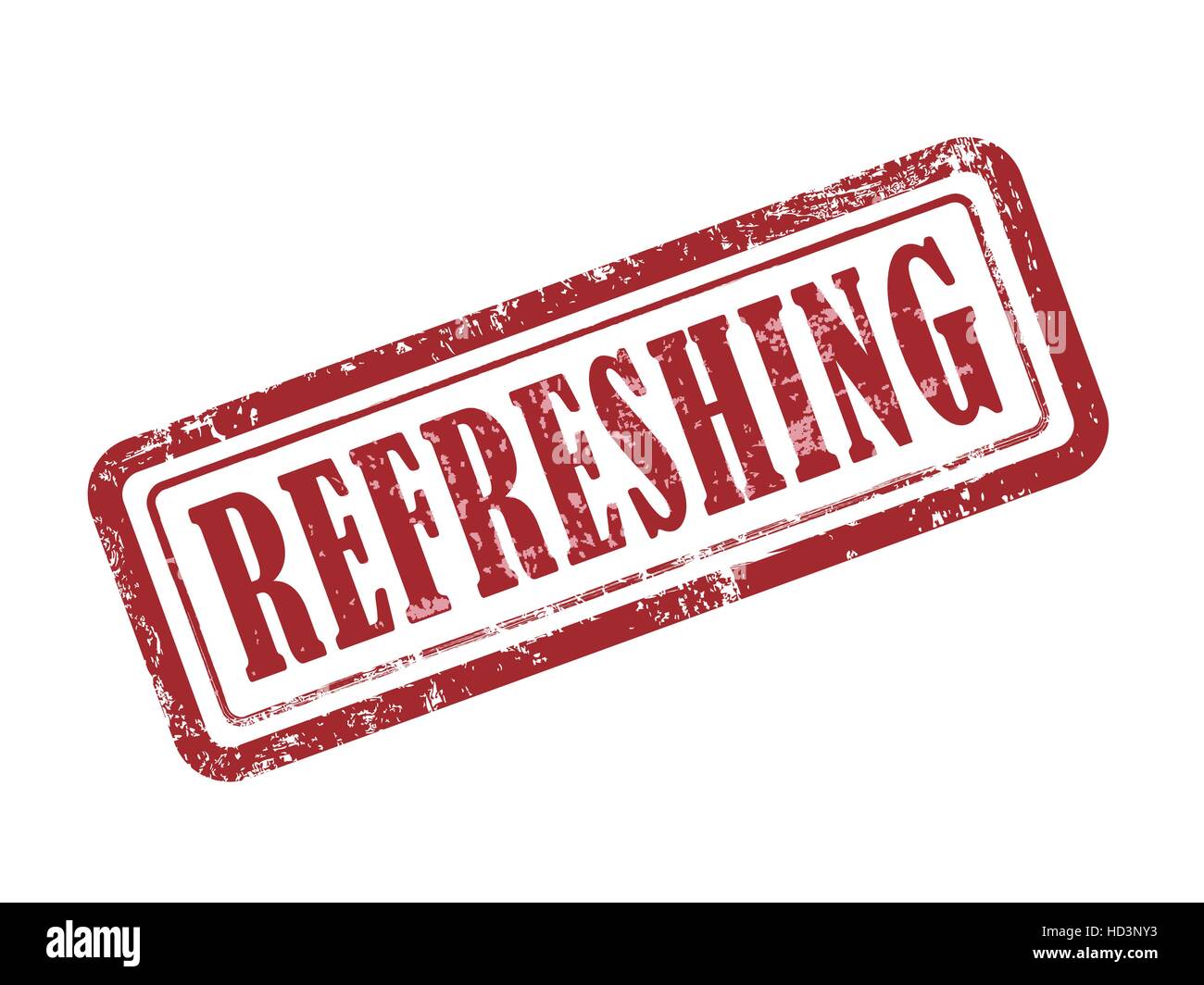 stamp refreshing in red over white background Stock Vector Image & Art ...