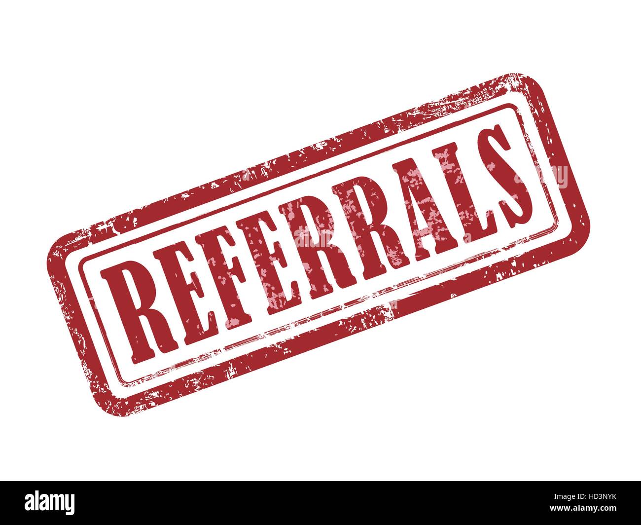 stamp referrals in red over white background Stock Vector Image & Art ...