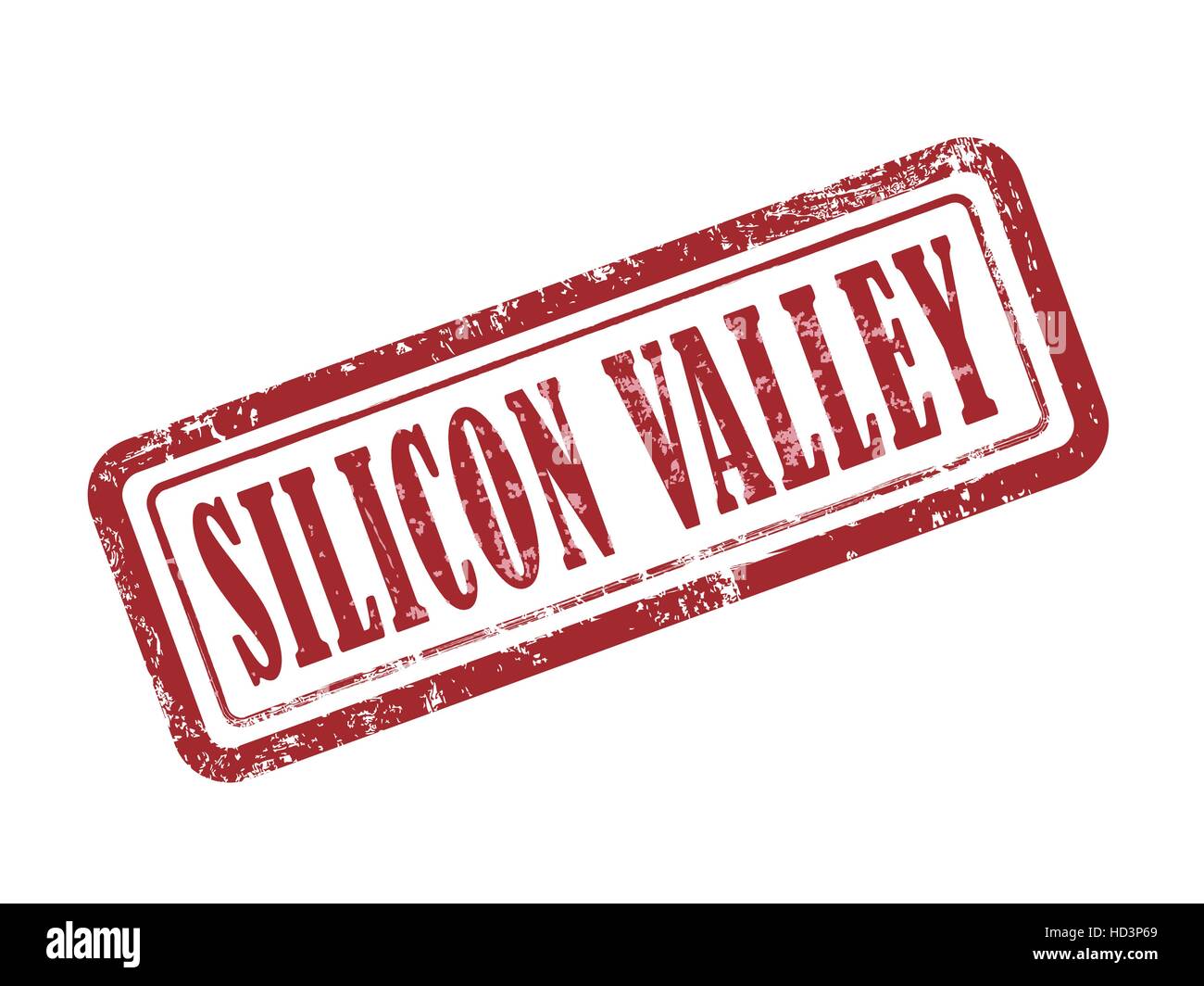 stamp silicon valley in red over white background Stock Vector Image ...