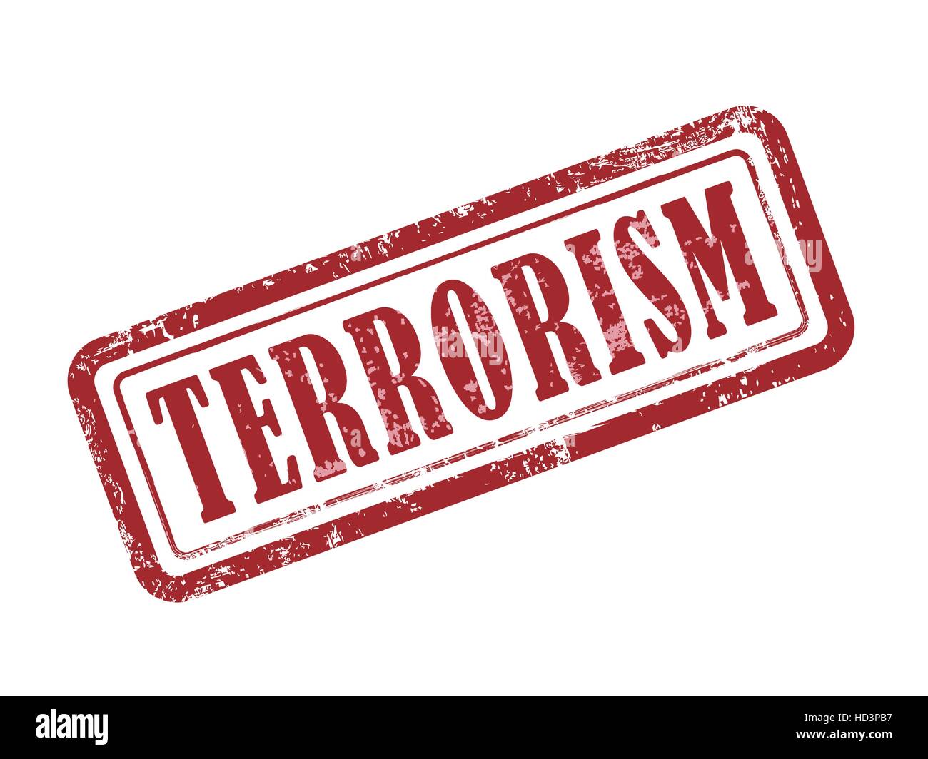 stamp terrorism in red over white background Stock Vector Image & Art ...