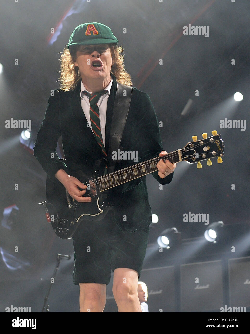 AC/DC perform live in concert Featuring: Angus Young Where: Sunrise ...