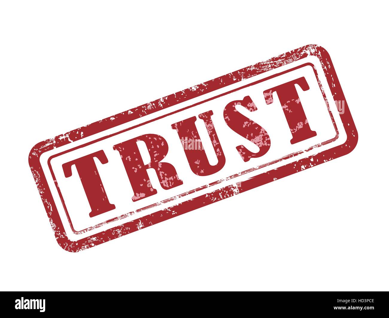 stamp trust in red over white background Stock Vector Image & Art - Alamy