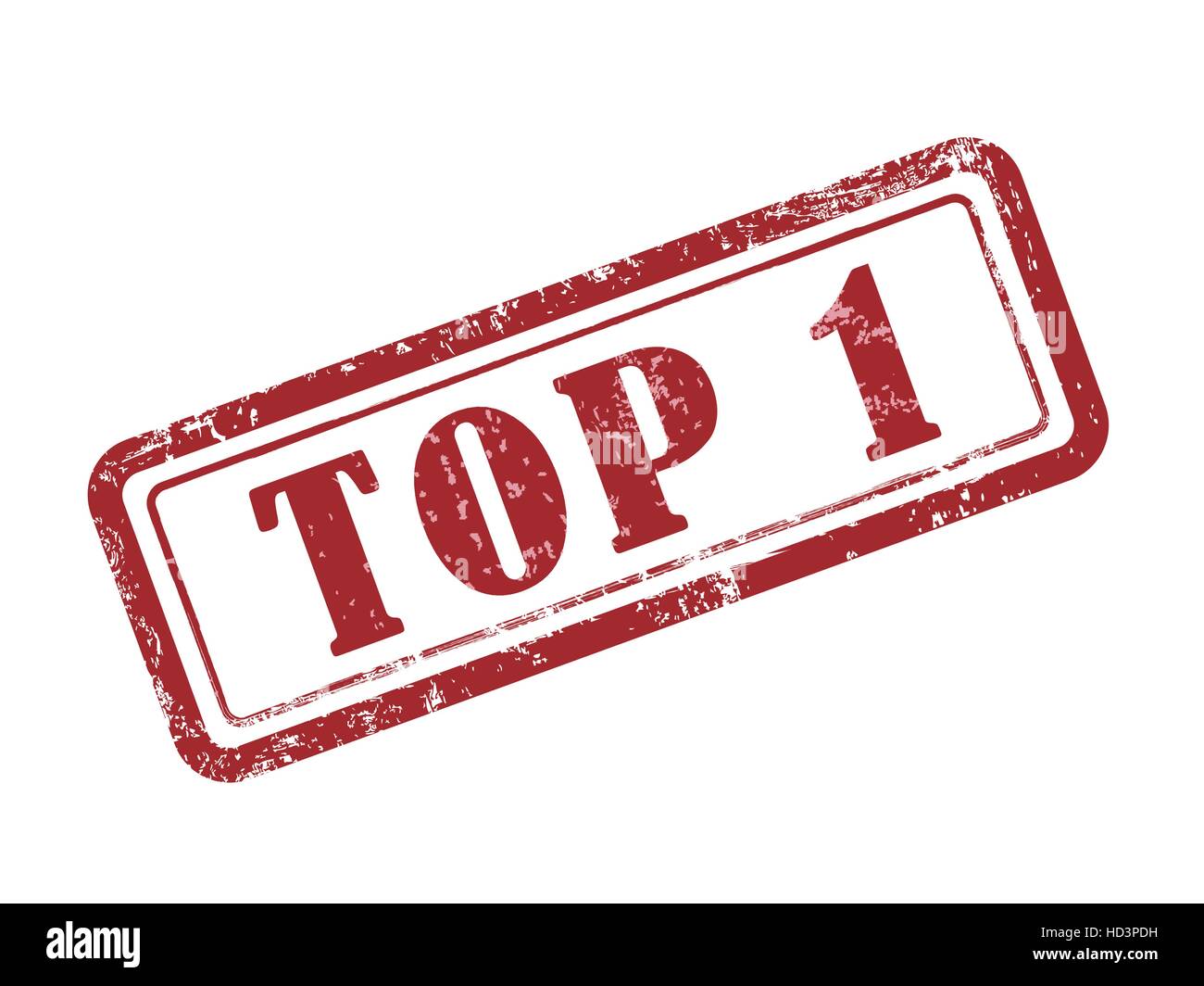 stamp top 1 in red over white background Stock Vector Image & Art - Alamy