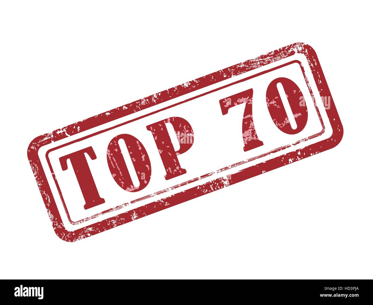 stamp top 70 in red over white background Stock Vector Image & Art - Alamy