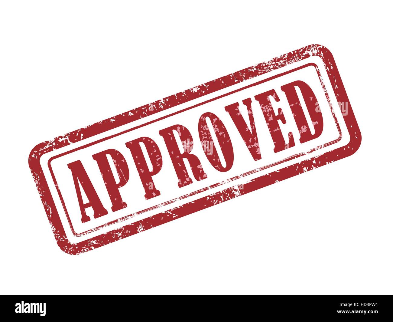 stamp approved in red over white background Stock Vector Image & Art ...