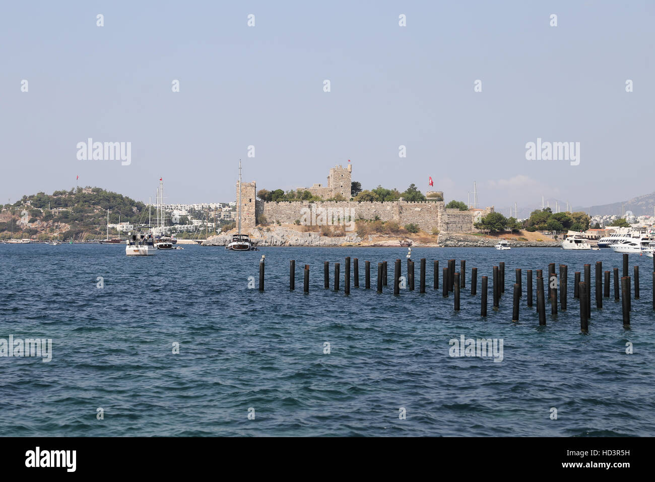 Bodrum Castle in Aegean Coast of Turkey Stock Photo - Alamy