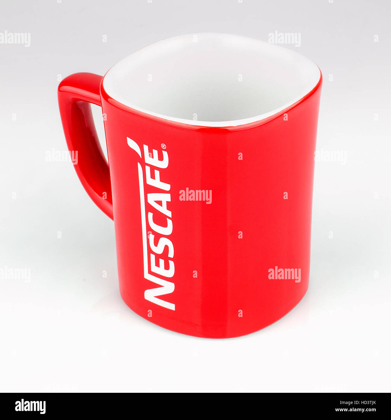 Nescafe mug, red mug Stock Photo - Alamy