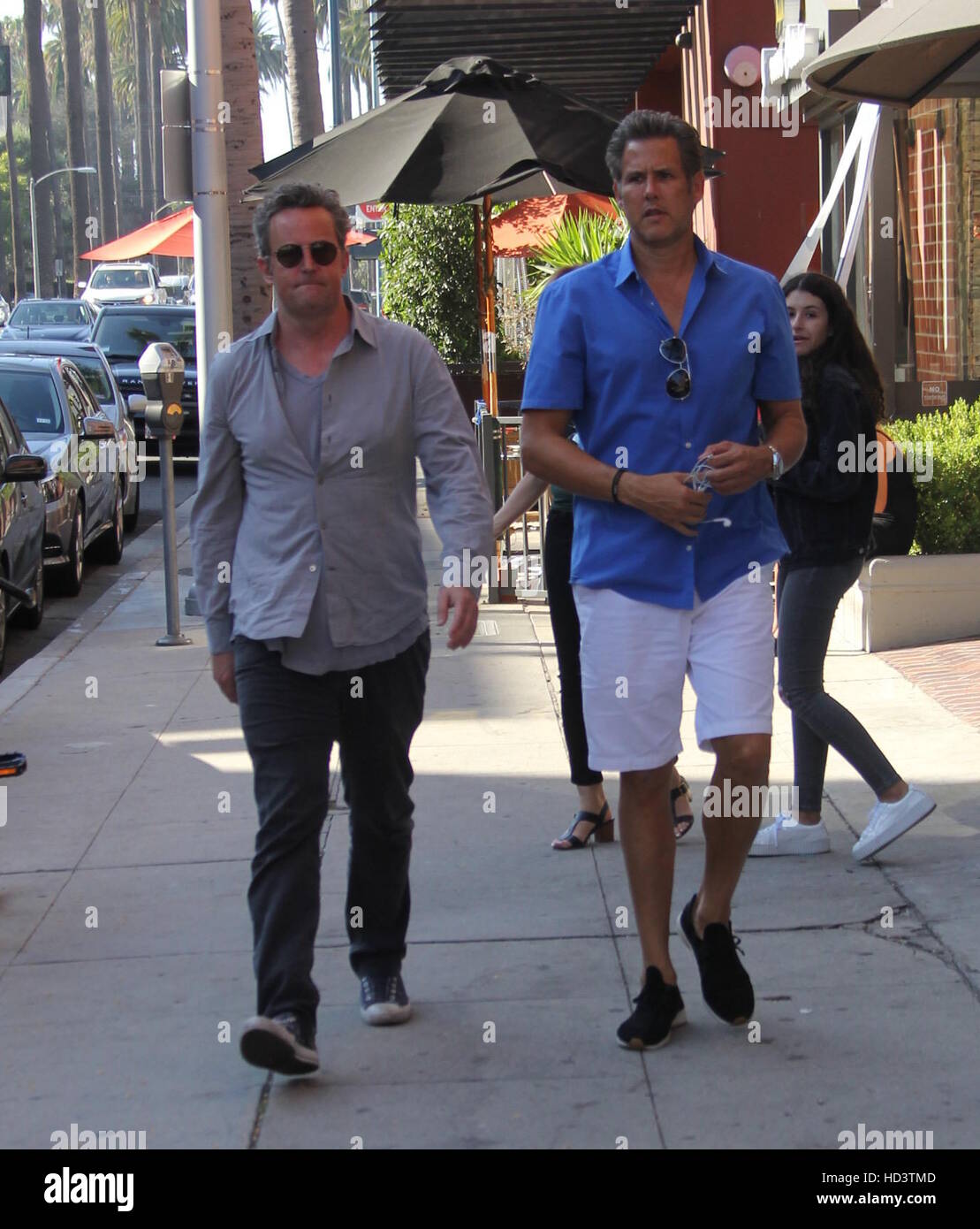 Matthew Perry goes out with a friend in Beverly Hills Featuring ...