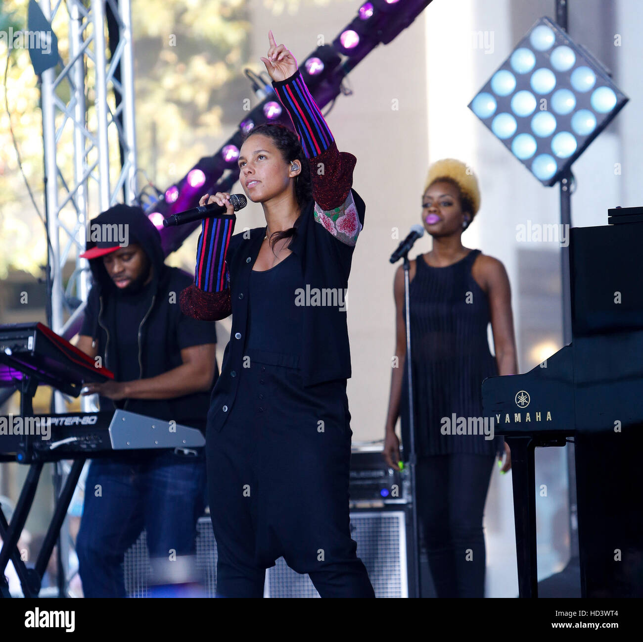 Alicia Keys performing live on NBC's 'Today' show as part of the Citi ...