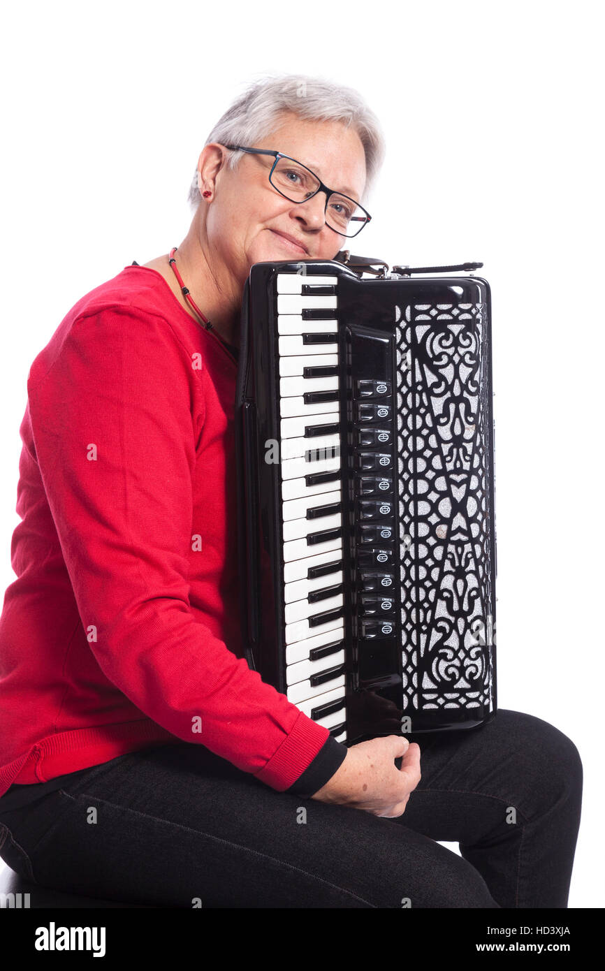Female accordion player hi-res stock photography and images - Alamy