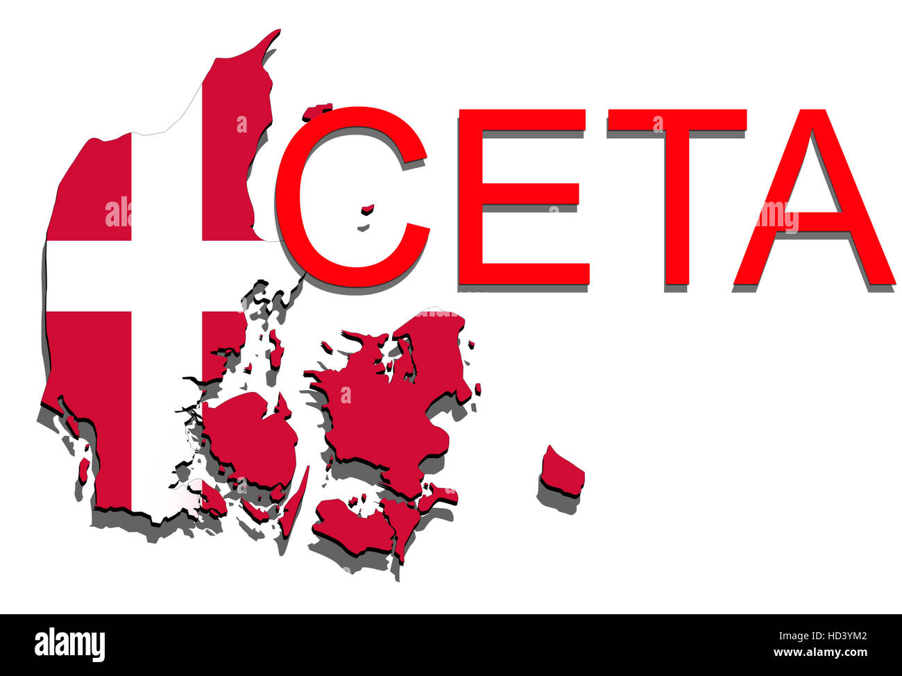 CETA - comprehensive economic and trade agreement on white background ...