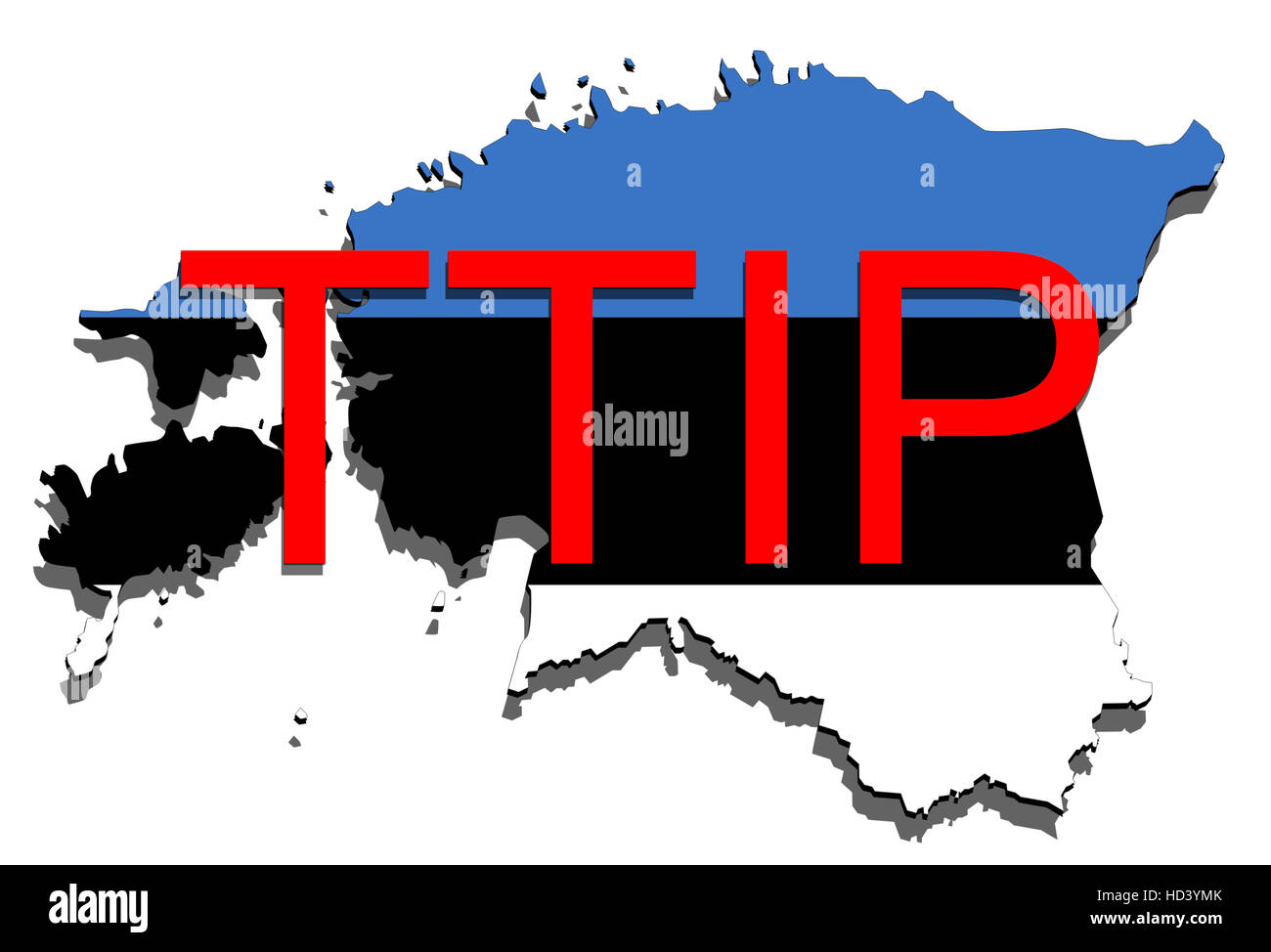 TTIP - Transatlantic Trade and Investment Partnership on Estonia map ...