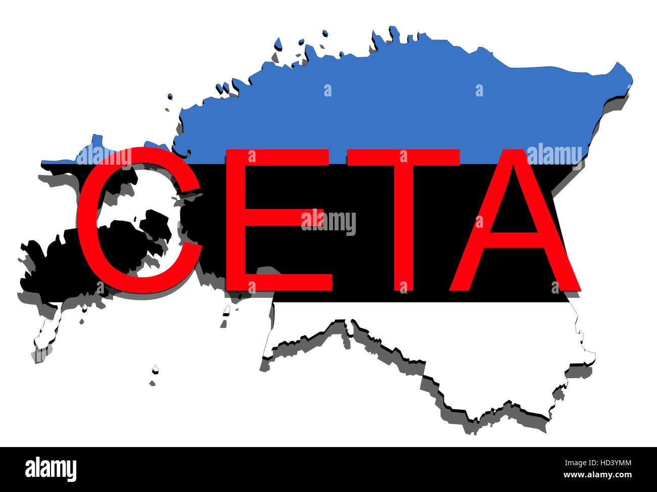 CETA - comprehensive economic and trade agreement on white background ...