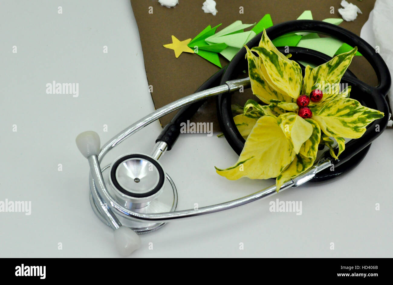 medical Christmas card Stock Photo - Alamy