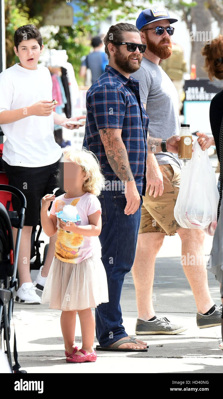 Jack Osbourne and his wife Lisa spend the day at a Farmers' Market with ...