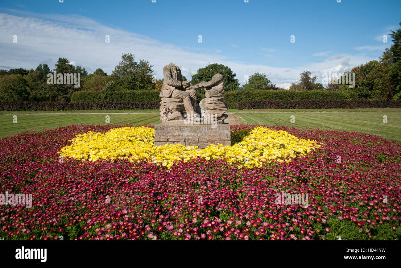 The headless statues at Eglinton Park Irvine North Ayrshire Stock Photo ...