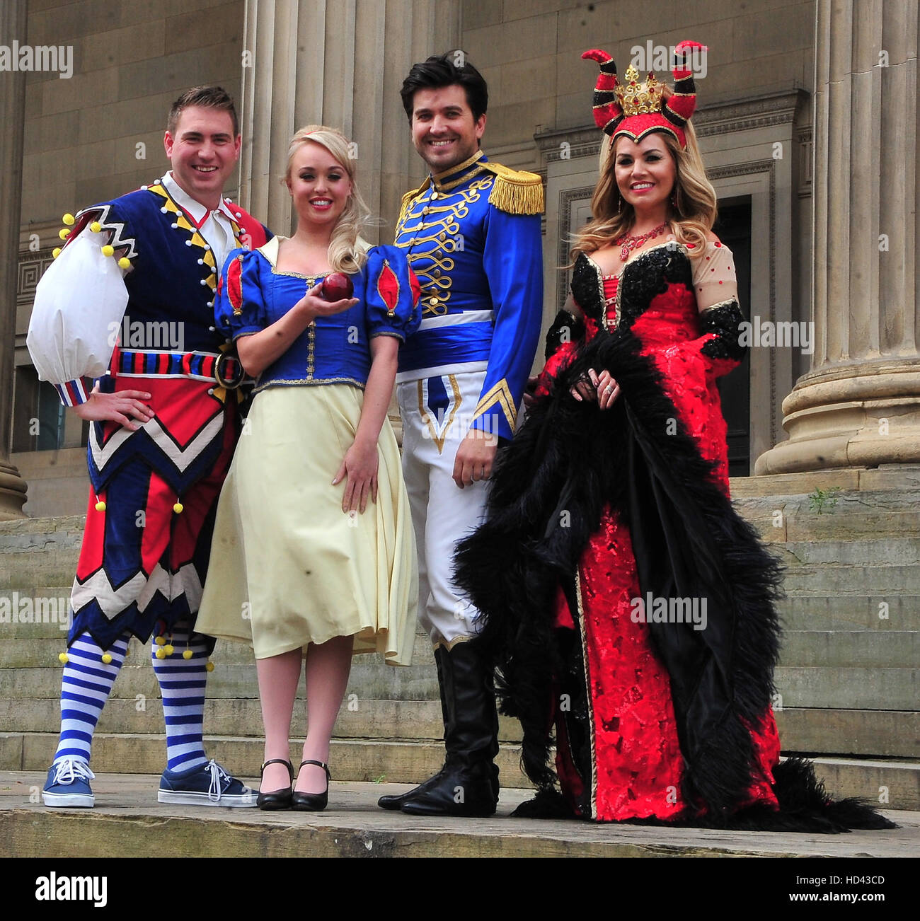 The cast of the Liverpool Empire Christmas Panto, Snow White and the ...