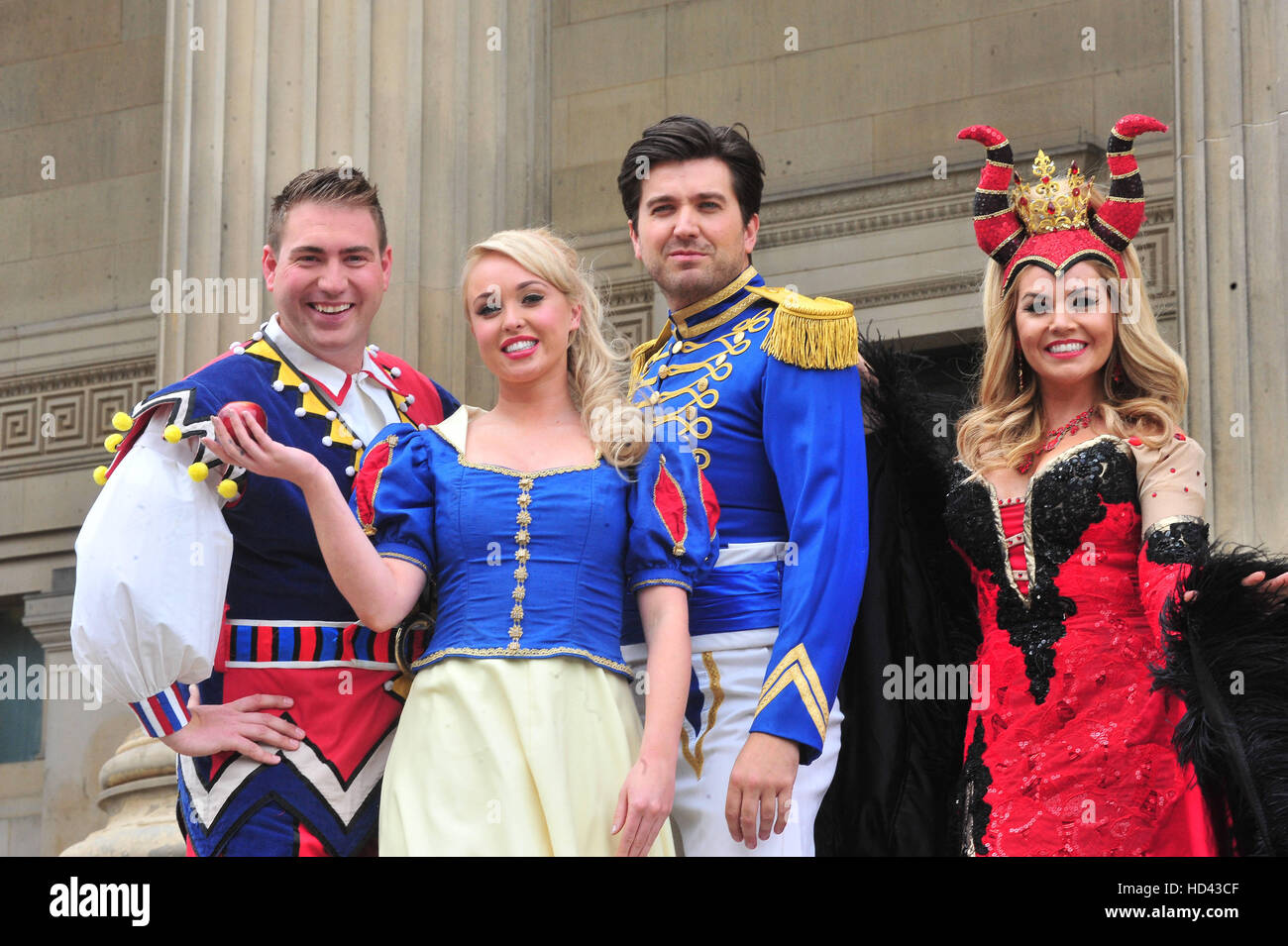 The cast of the Liverpool Empire Christmas Panto, Snow White and the ...