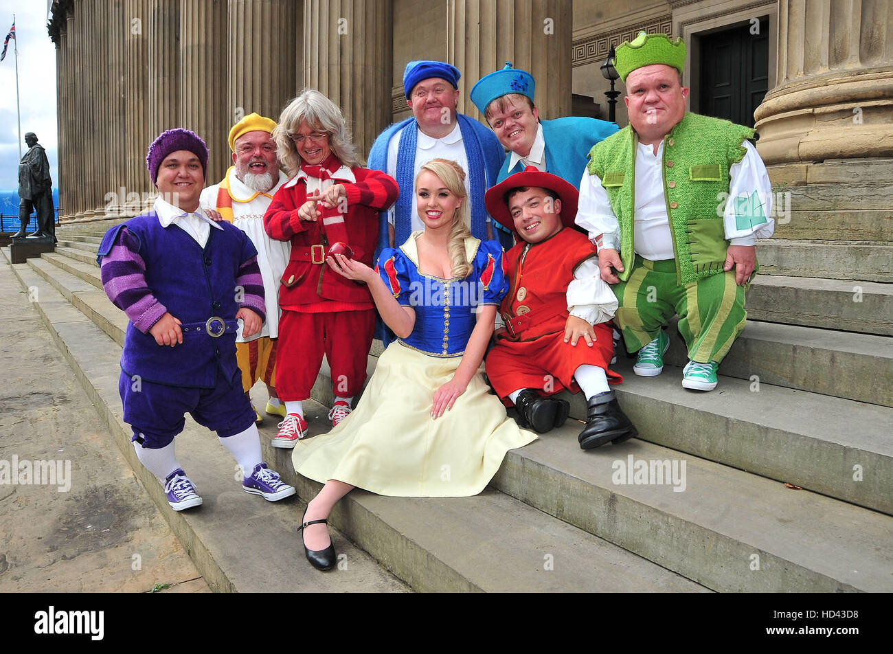 The cast of the Liverpool Empire Christmas Panto, Snow White and the ...
