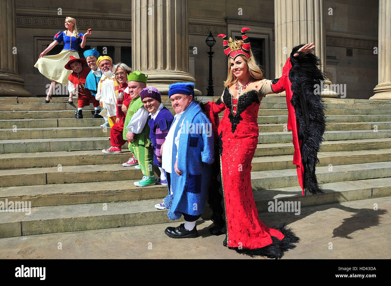 The cast of the Liverpool Empire Christmas Panto, Snow White and the ...