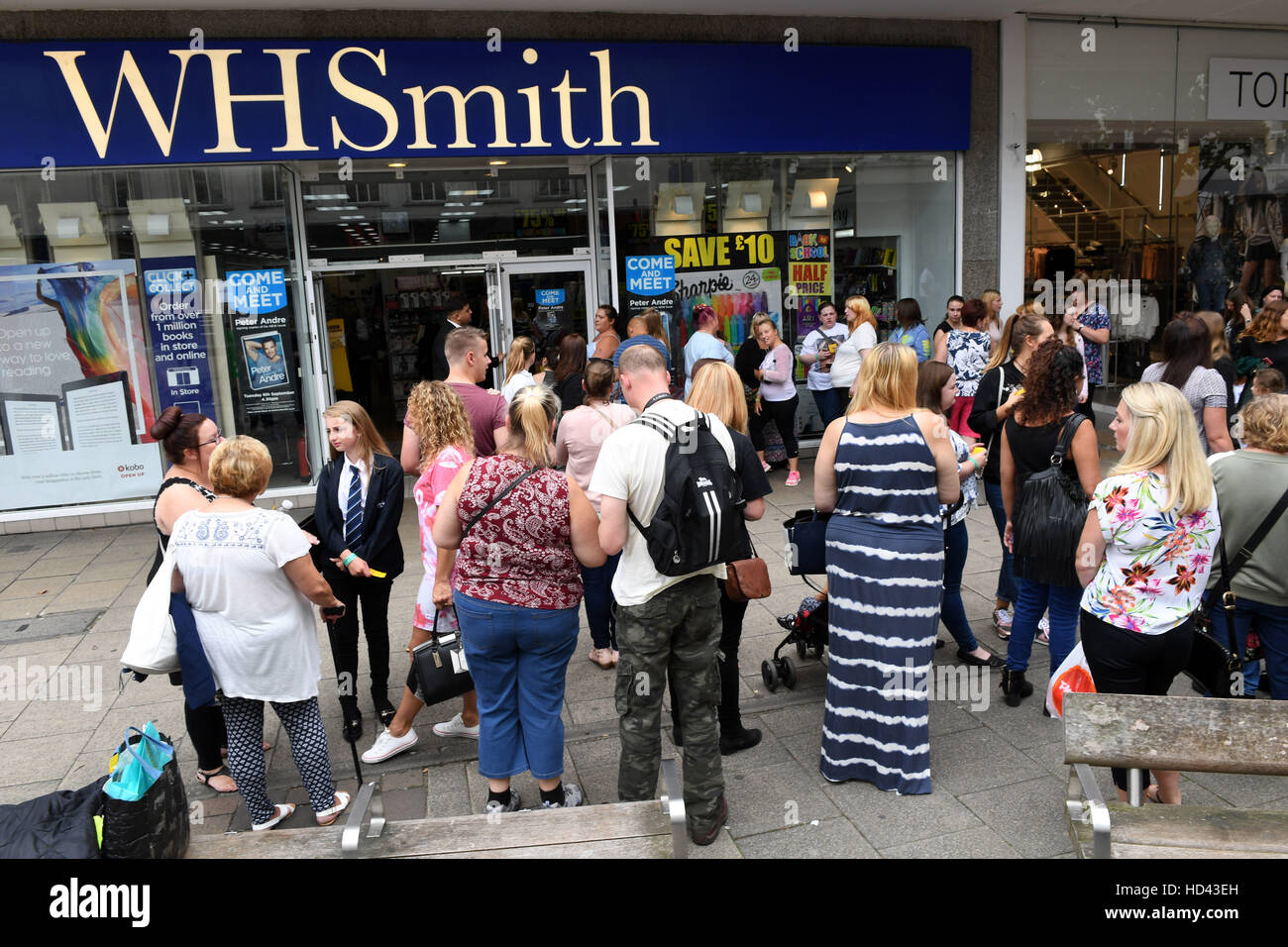 Peter Andre signs copies of his latest book 'Between Us' at WHSmith ...