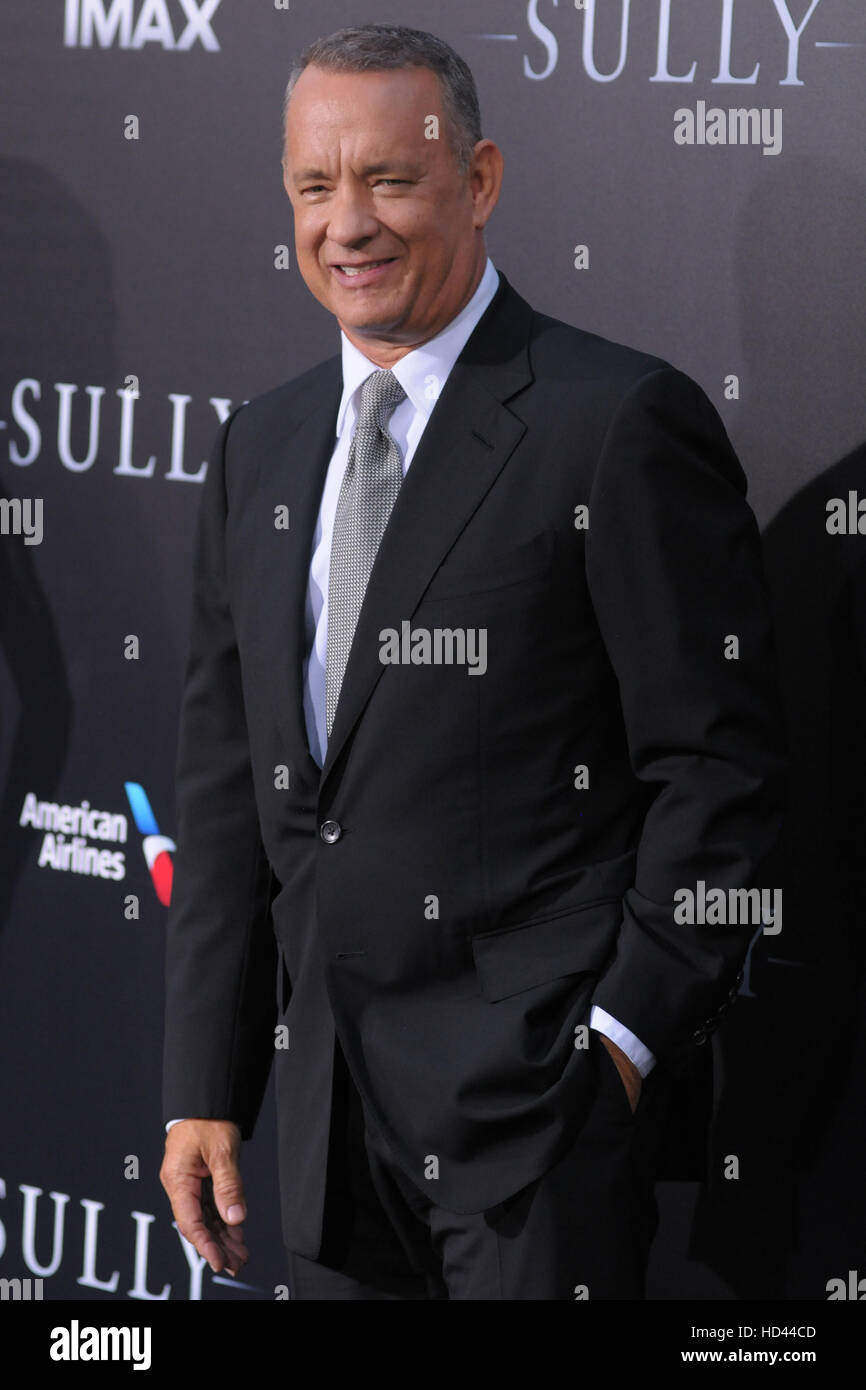 New York Premiere of 'Sully' - Red Carpet Arrivals Featuring: Tom Hanks ...