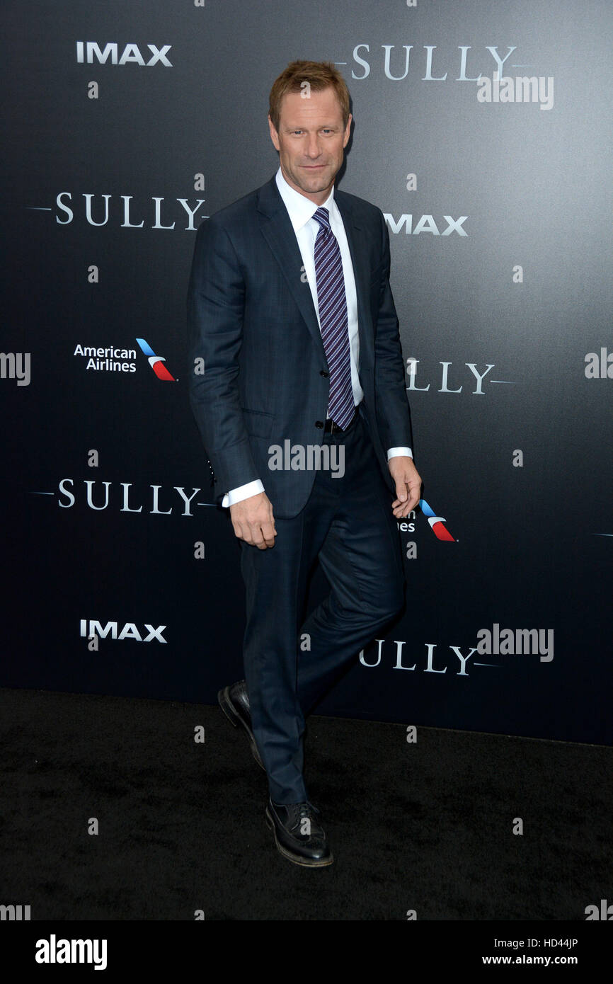 New York Premiere of 'Sully' - Red Carpet Arrivals Featuring: Aaron ...