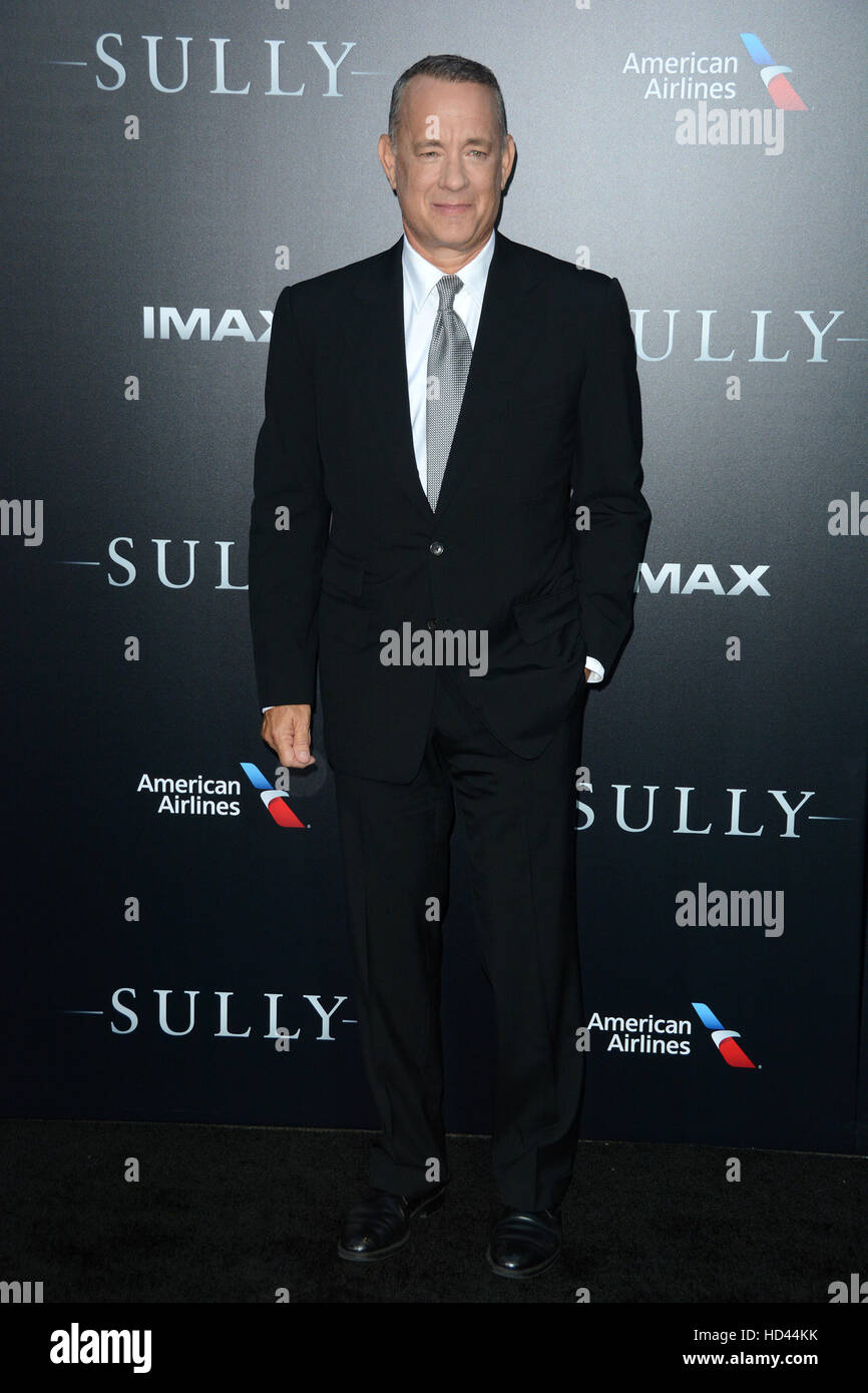 New York Premiere of 'Sully' - Red Carpet Arrivals Featuring: Tom Hanks ...