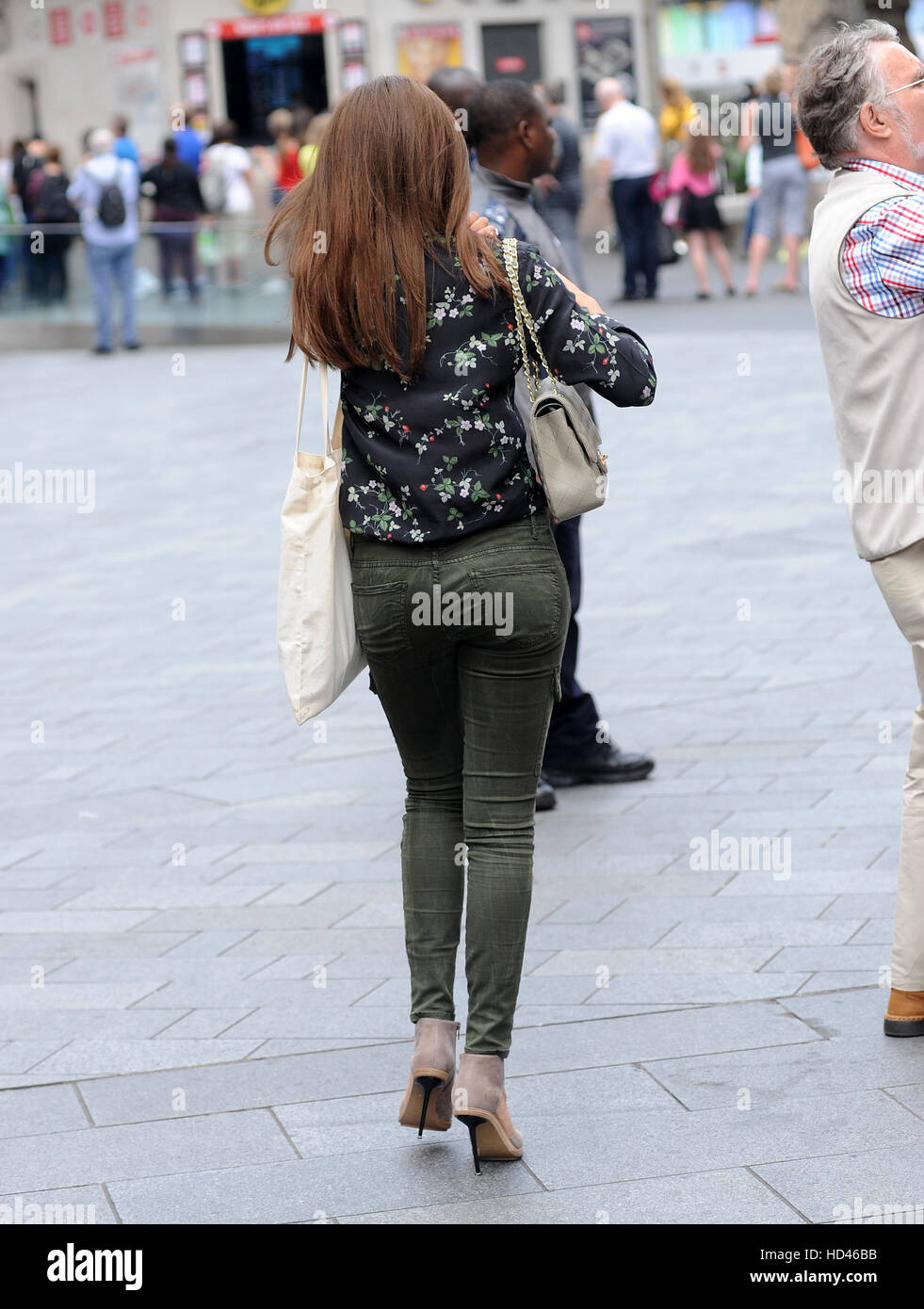 Michelle Keegan arrives at the Global studios in Leicester Square where ...