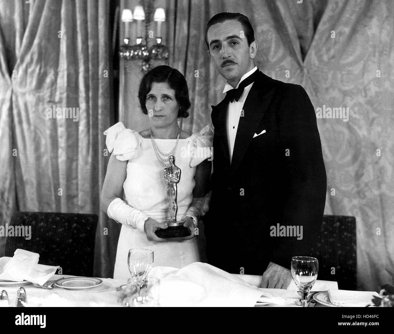 1932: LILLIAN DISNEY with husband WALT DISNEY [Best Short Subject ...