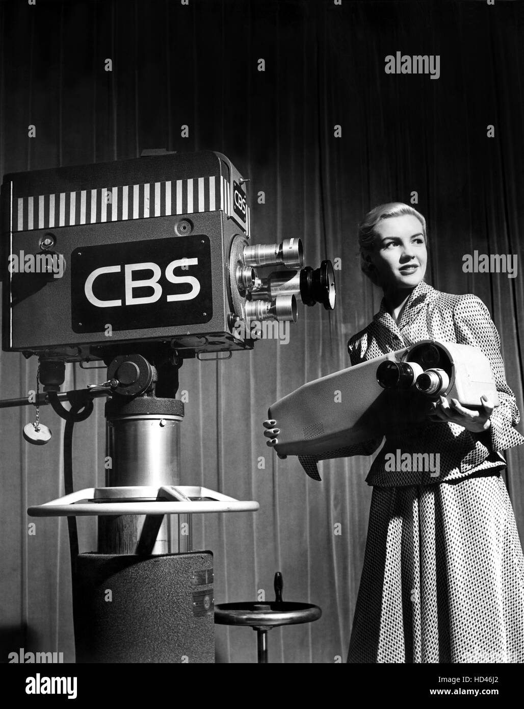 CBS Television camera, ca. 1950s Stock Photo - Alamy