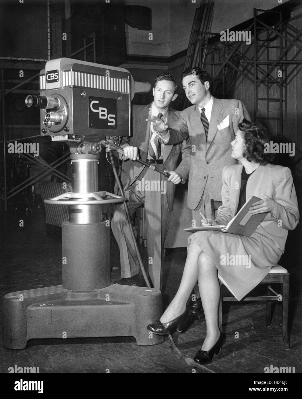 CBS Television camera, ca. 1950s Stock Photo - Alamy