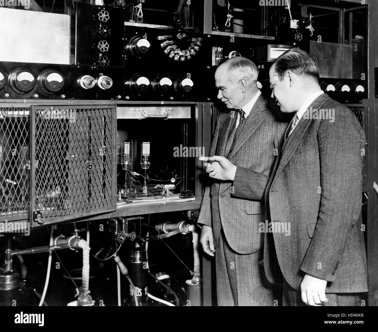 Radio pioneer Dr. Lee de Forest and television pioneer Dr. Allen B ...