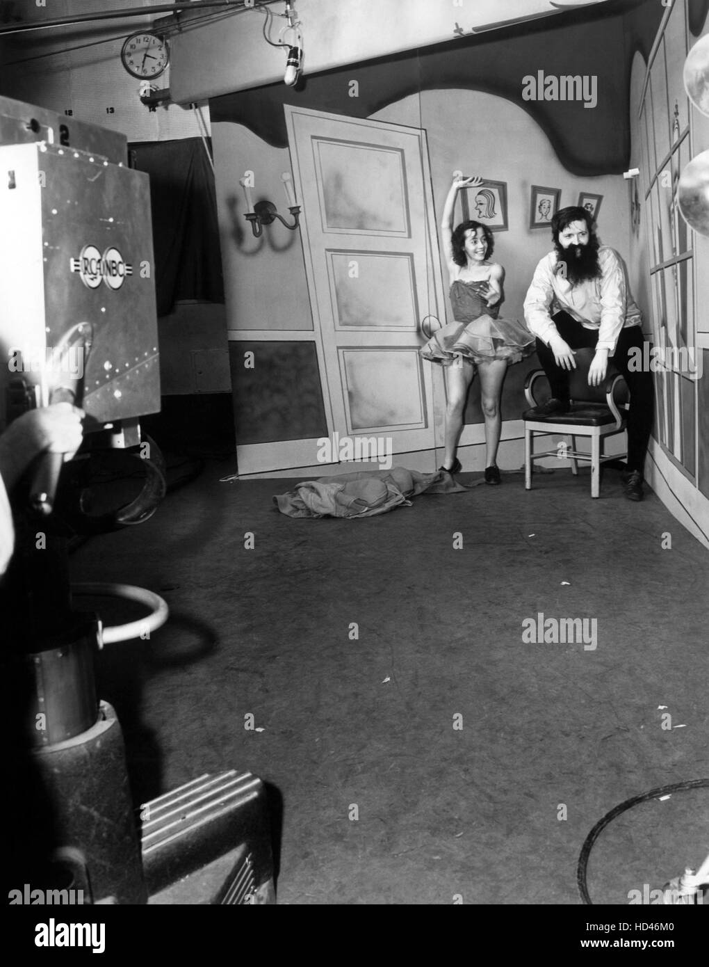 From left: Imogene Coca, Hiram Sherman performing for the NBC ...