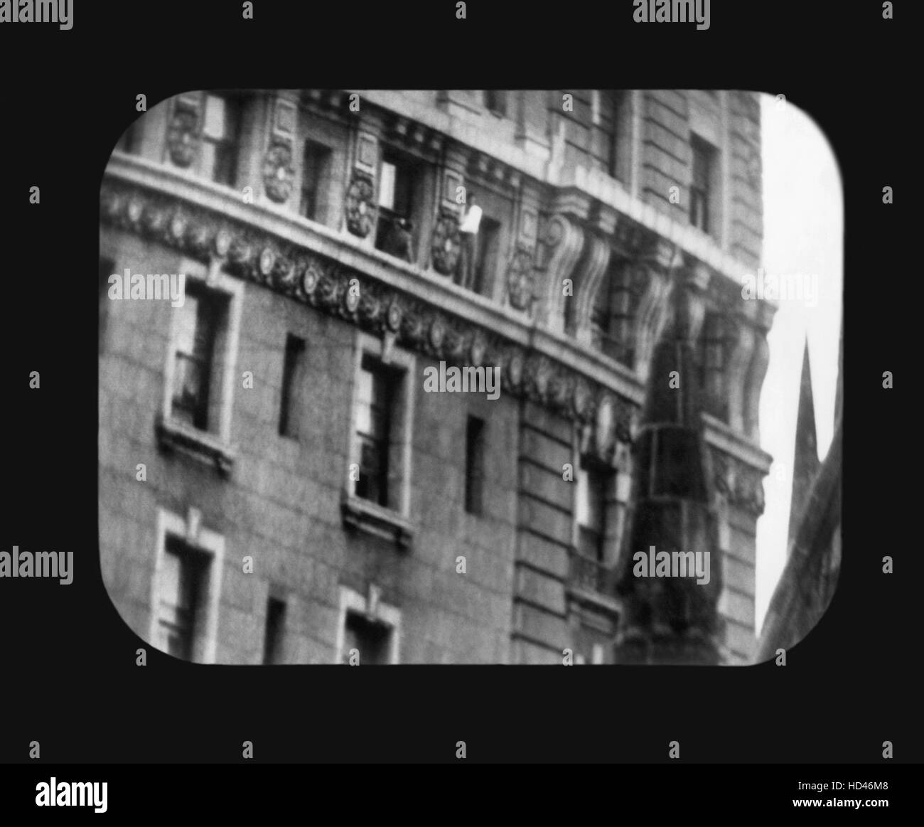 NBC Television coverage of the John Warde suicide in New York city ...