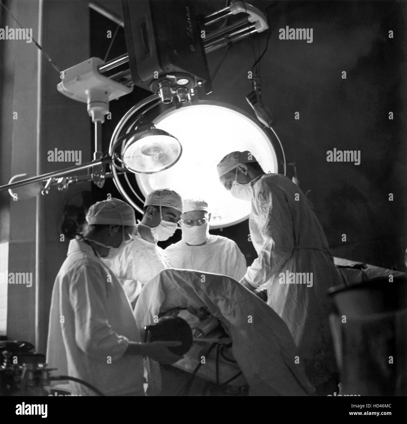 NBC television broadcast of a 'blue baby operation' at Johns Hopkins ...