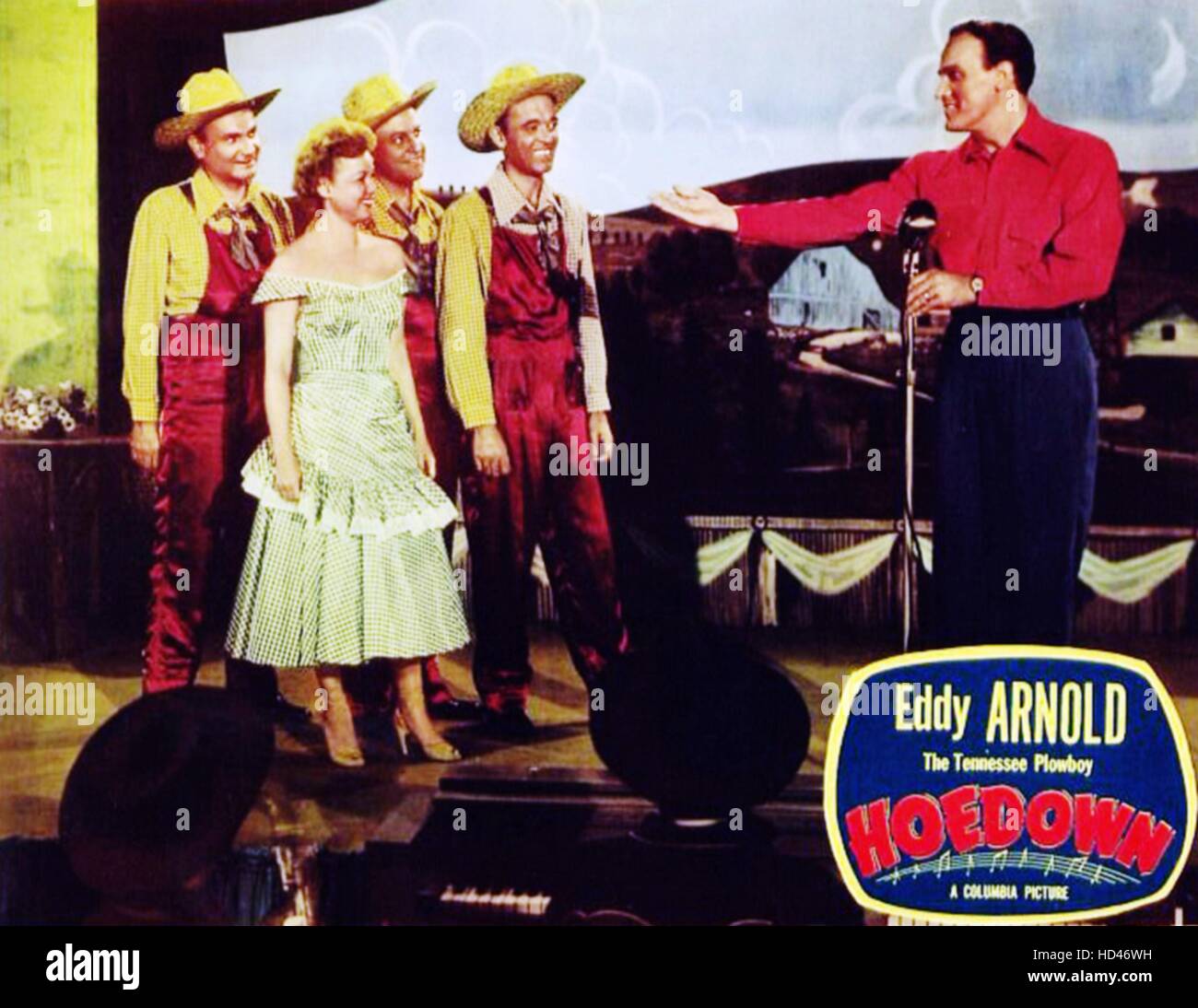 HOEDOWN, from left: The Pied Pipers, Eddy Arnold (arm outstretched ...
