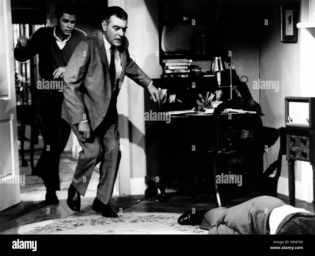 FIVE FINGER EXERCISE, from left: Richard Beymer, Jack Hawkins, 1962 ...