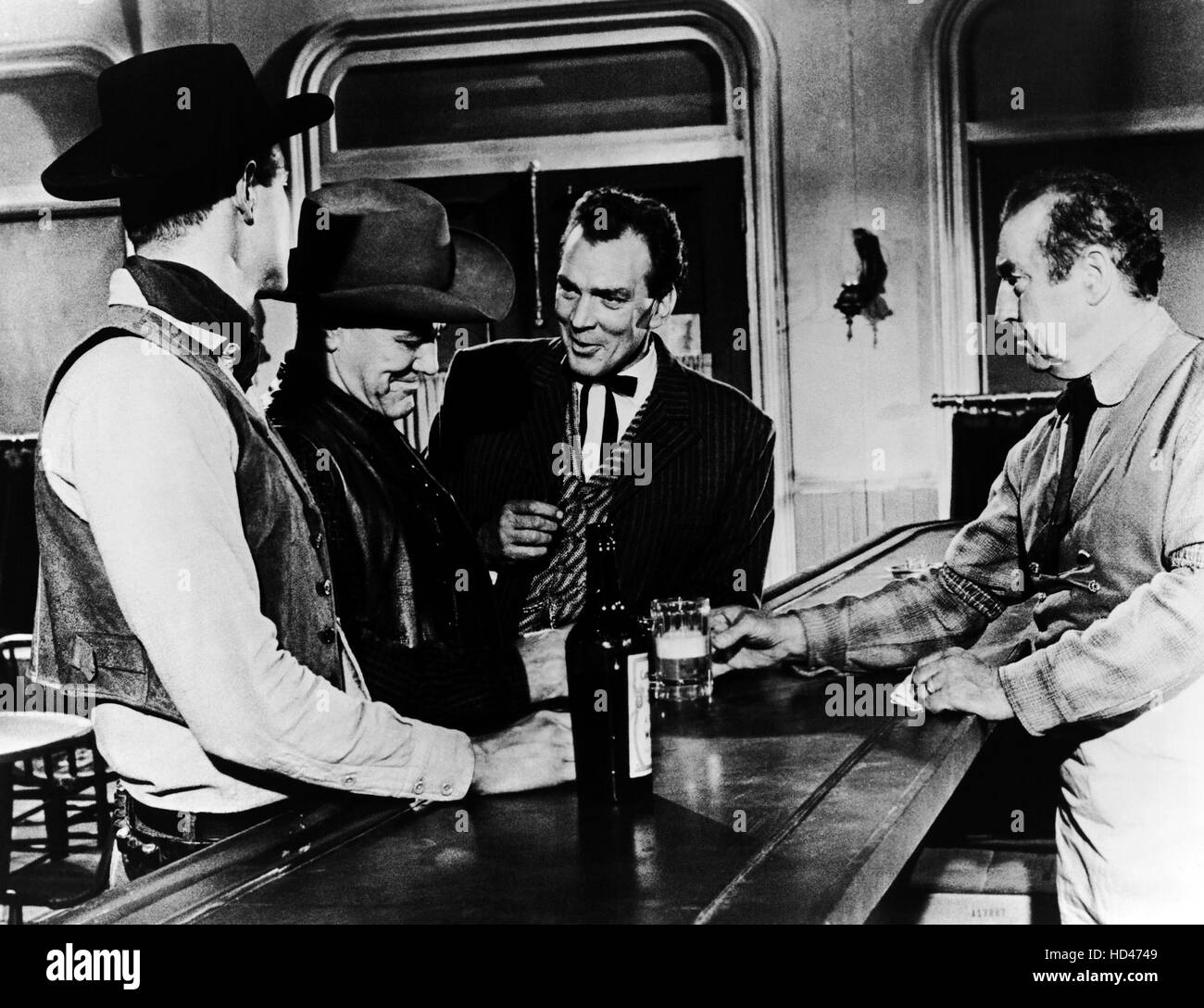 GUNMEN FROM LAREDO, first three from left: Don Harvey, Paul Birch ...
