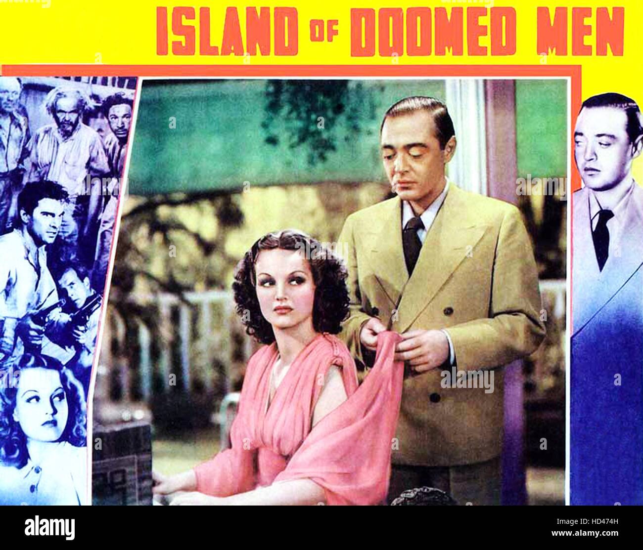 ISLAND OF DOOMED MEN, US poster art, lower left: Rochelle Hudson ...