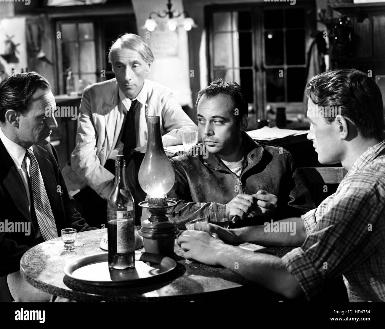 GOLDEN SALAMANDER, from left: Trevor Howard, Wilfrid Hyde-White ...