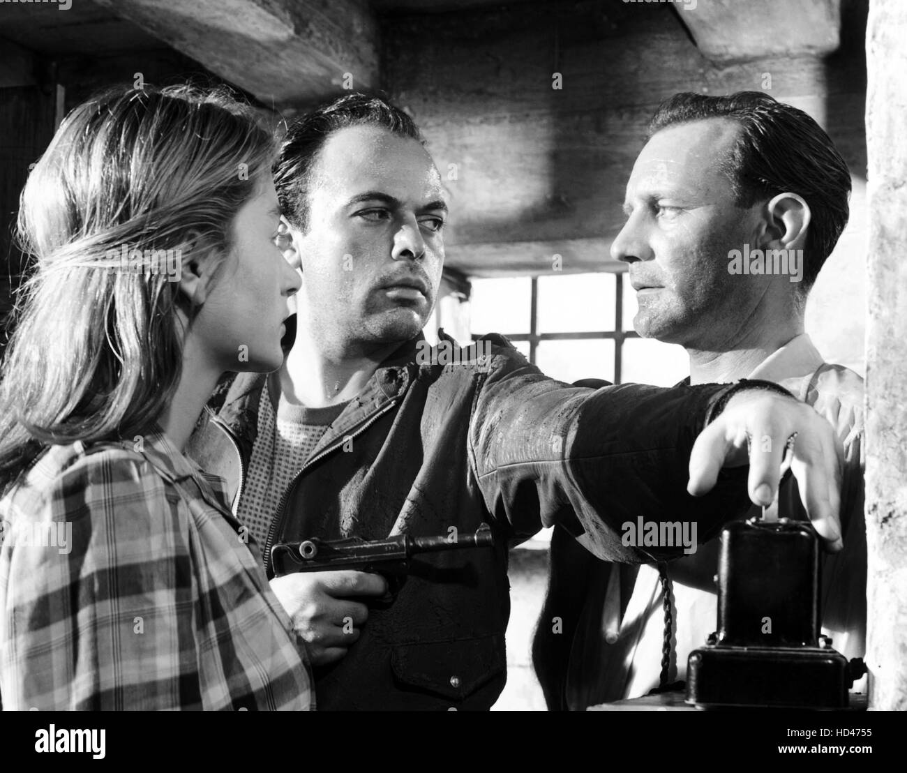 GOLDEN SALAMANDER, from left: Anouk Aimee, Herbert Lom, Trevor Howard ...
