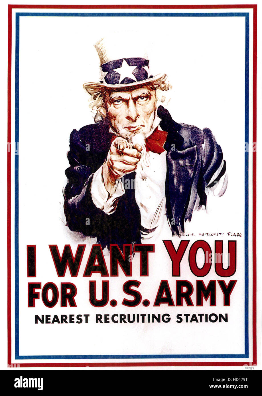 Famed UNCLE SAM 'I Want You' Army recruitment poster from World War I ...
