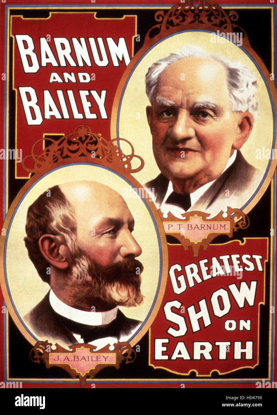 Vintage circus poster art for Barnum & Bailey's "greatest show on earth ...