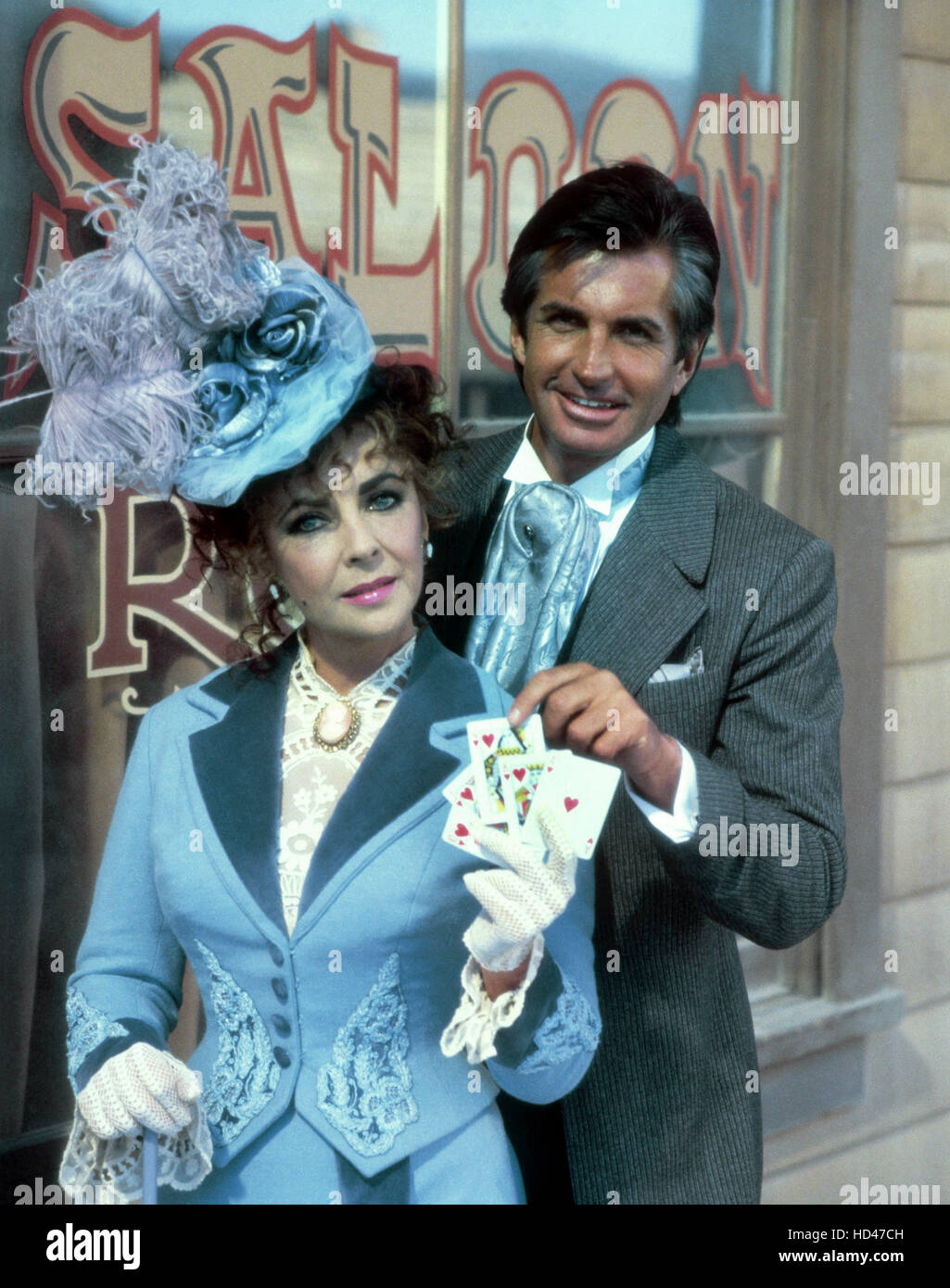 POKER ALICE, (from left): Elizabeth Taylor, George Hamilton, 1987 ...