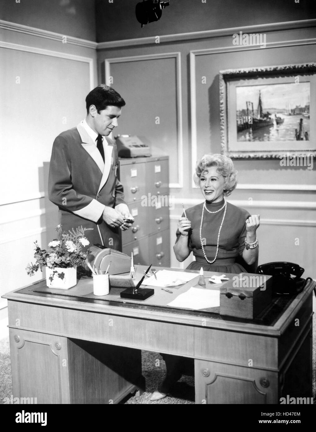 PRIVATE SECRETARY, (aka, SUSIE), from left: Joseph Corey, Eva Gabor ...