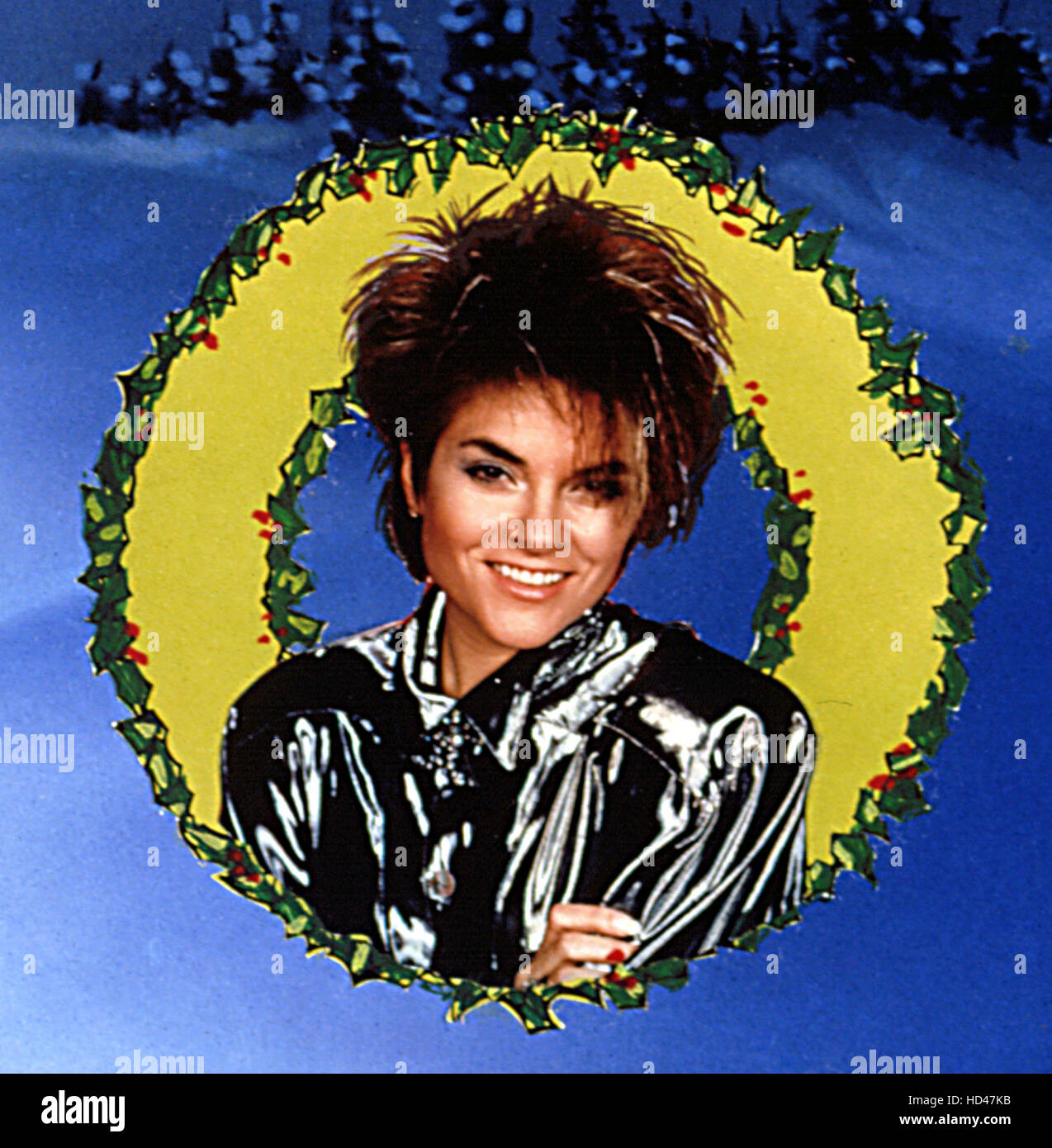 ROSANNE CASH, 1980's Christmas portrait Stock Photo - Alamy